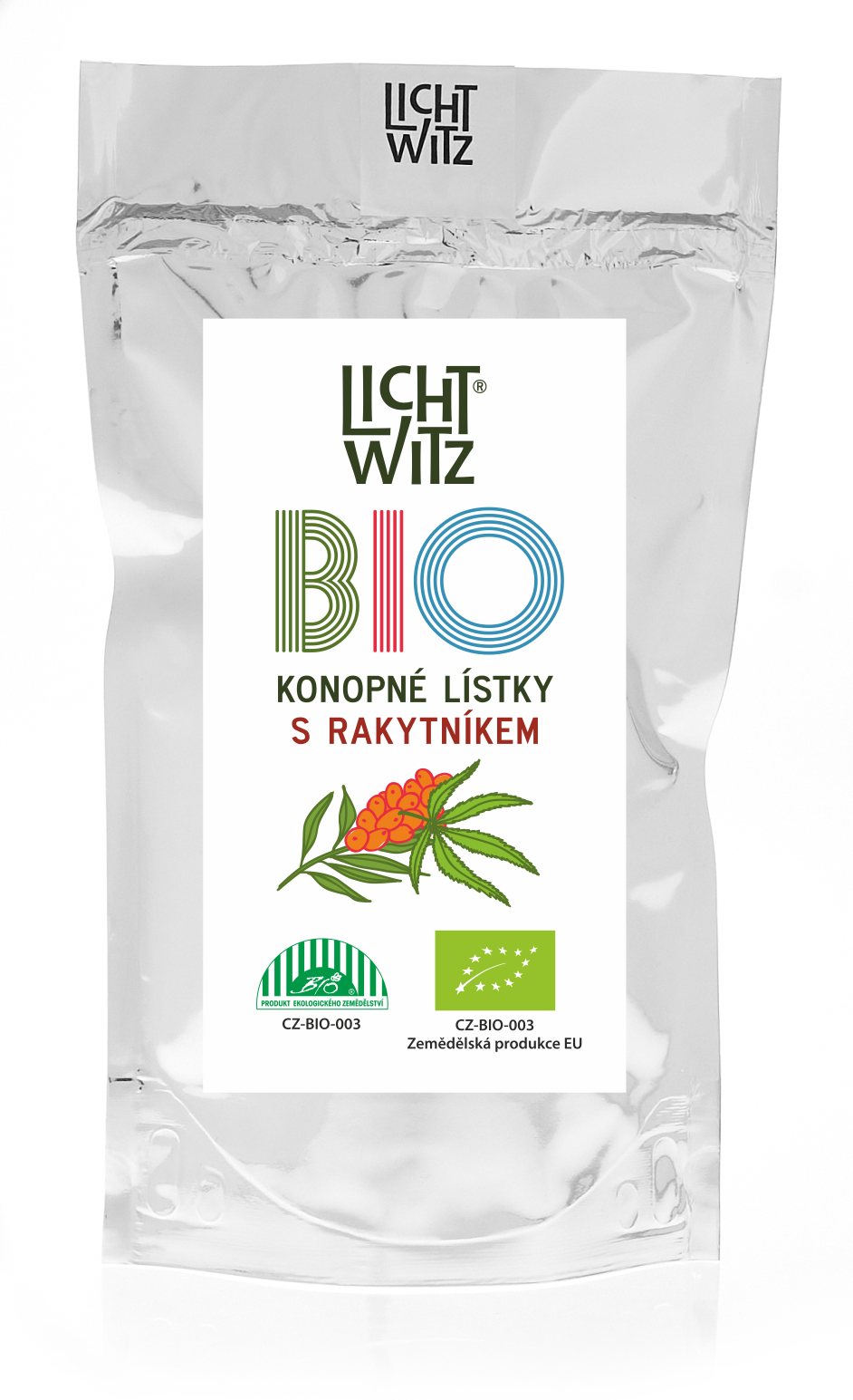 BIO Konopné lístky s rakytníkem 30g | Bylinné směsi z konopí | Lichtwitz